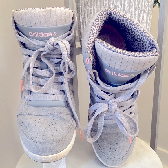 adidas | Shoes | Adidas Neo Platform Gray Sneakers | Poshmark
